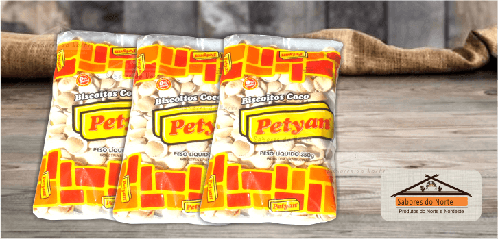 Bolacha Petyan Coco 300gr - Sabores do Norte